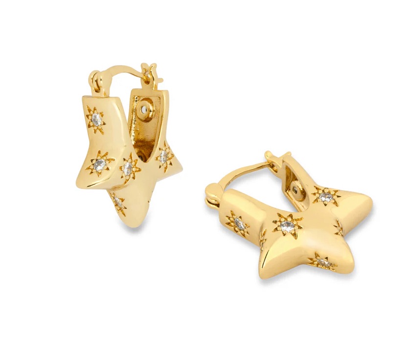 Chunky star hoops – Pop and Flo