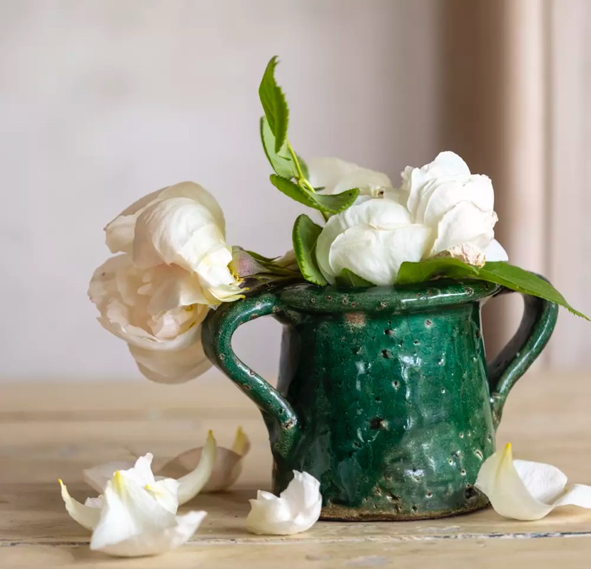 Glazed green pot – Pop and Flo